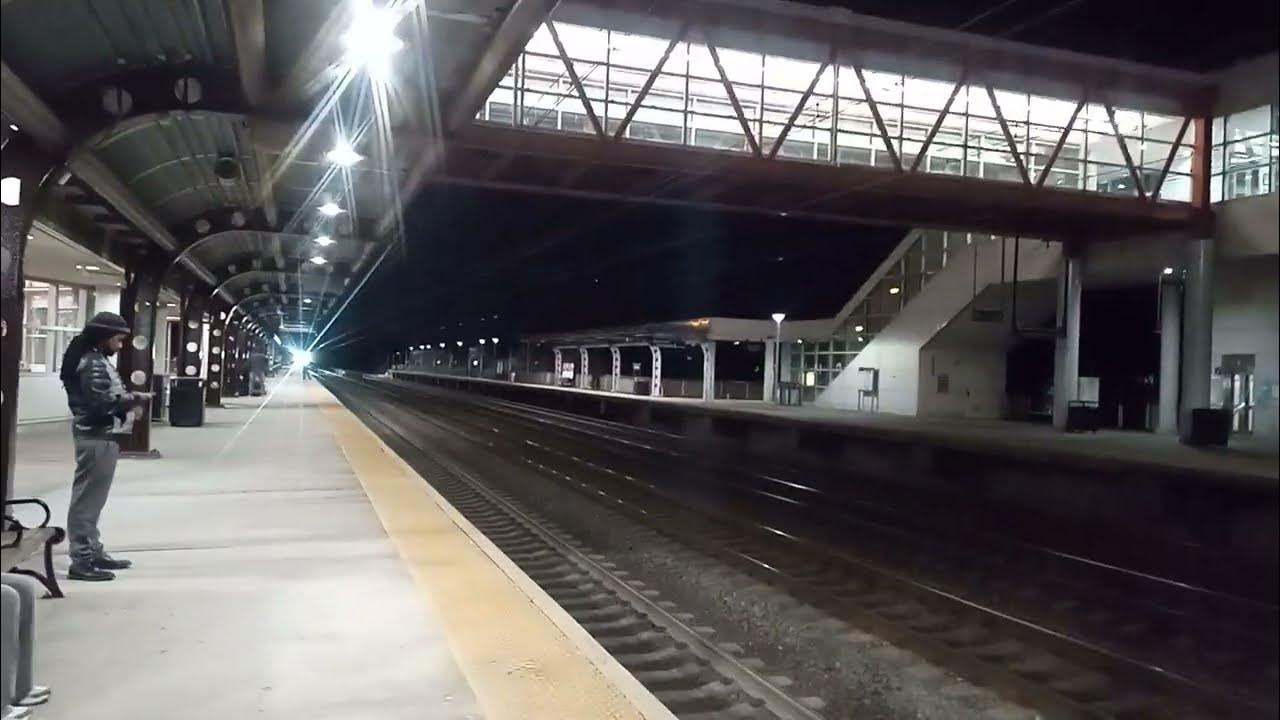 Evening High Speed Trains On The Amtrak Northeast Corridor at Hamilton, NJ - YouTube