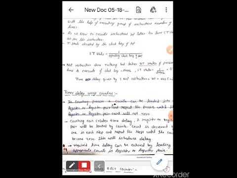 timing Delay generation in 8085 using 8 bit register - YouTube