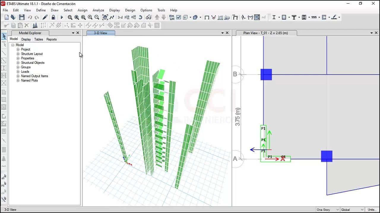 🏗️ Diseño de Cimentaciones de la Edificación usando SAFE | Parte 1 – Paso a Paso📐💻 - YouTube
