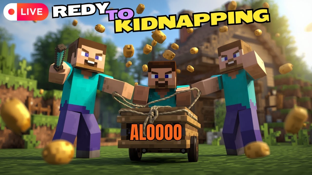 MINECRAFT ALOO KAHOGE KIDNAPPING😂 || #minecraft LIVE || HINDI || - YouTube