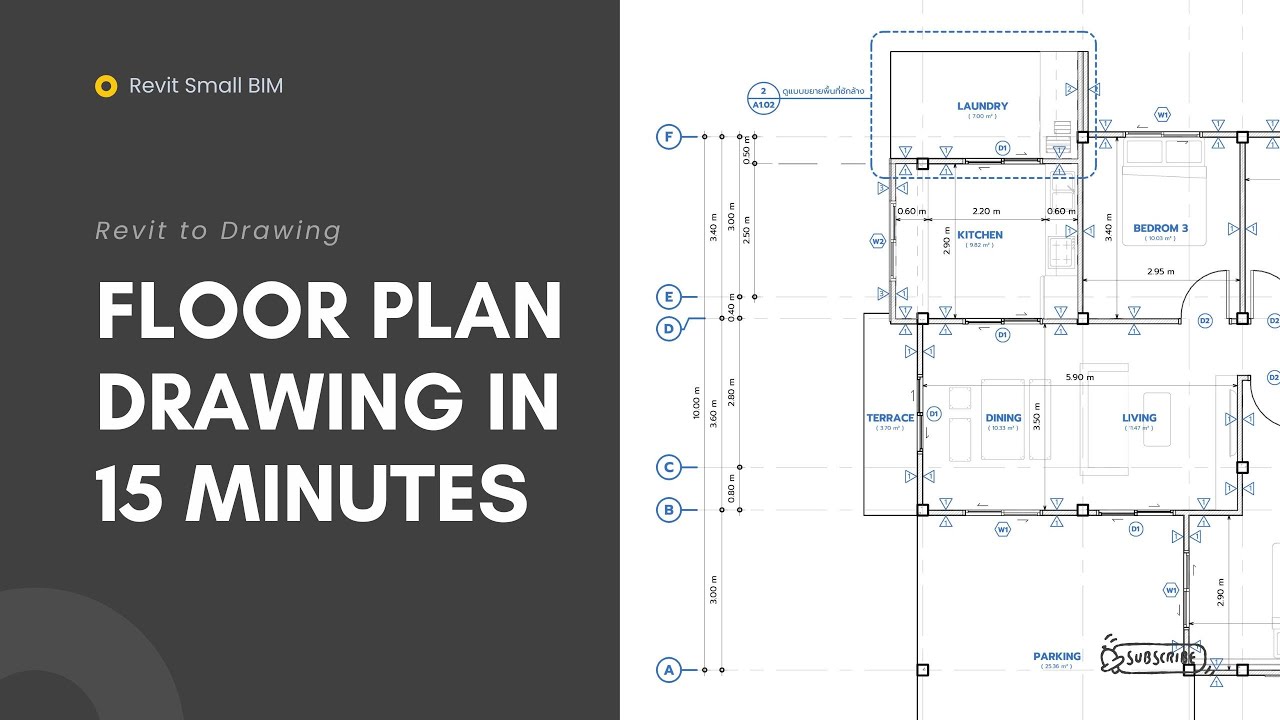 Revit to Drawing - Floor Plan Drawing in 15 minutes - YouTube