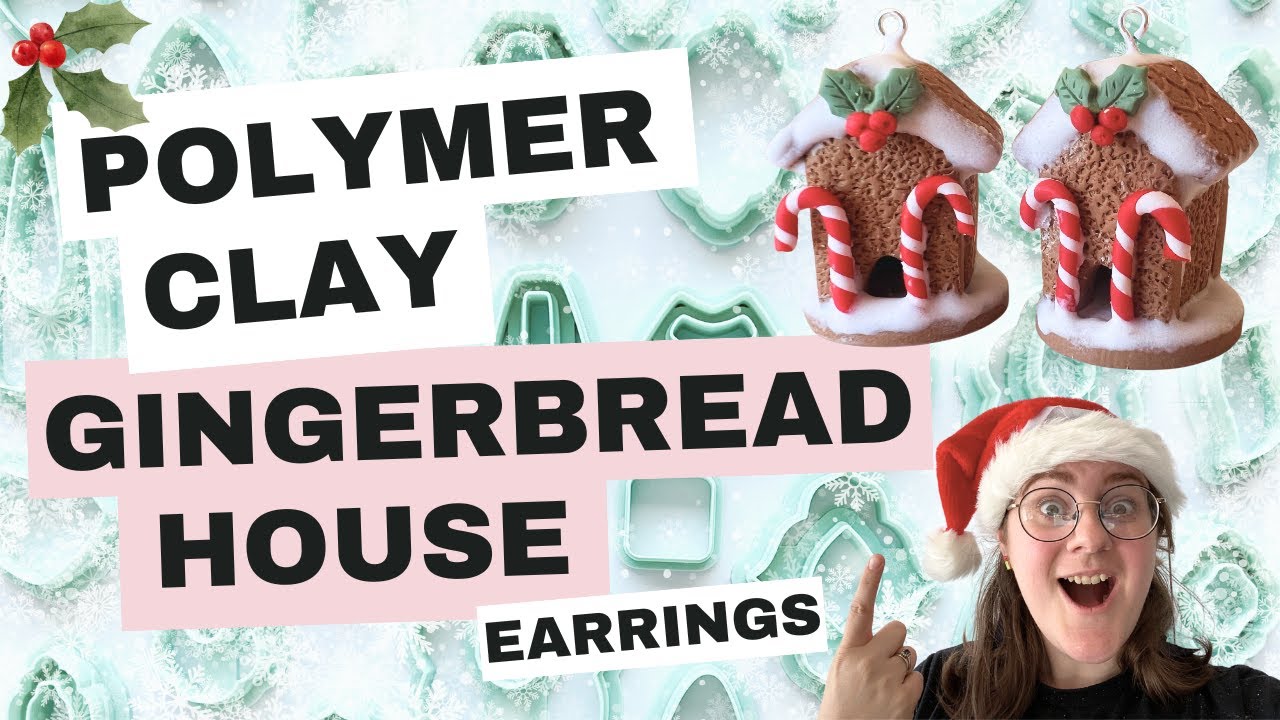 How to make a 3D Gingerbread House with Polymer Clay - YouTube