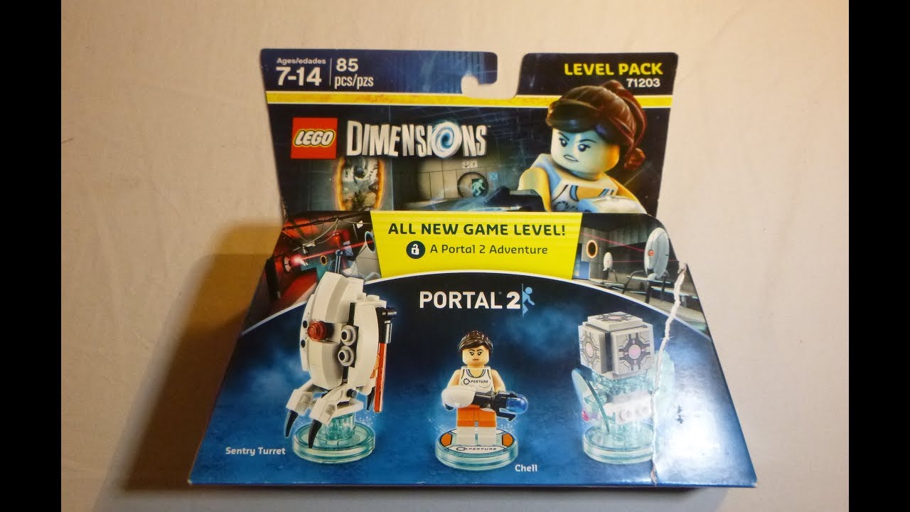 Lego Dimensions 71203 Portal 2 Level Pack Chell Sentry Turret Companion ...