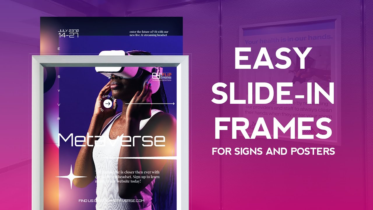 East Slide In Frames by Easy Flip Frames - YouTube