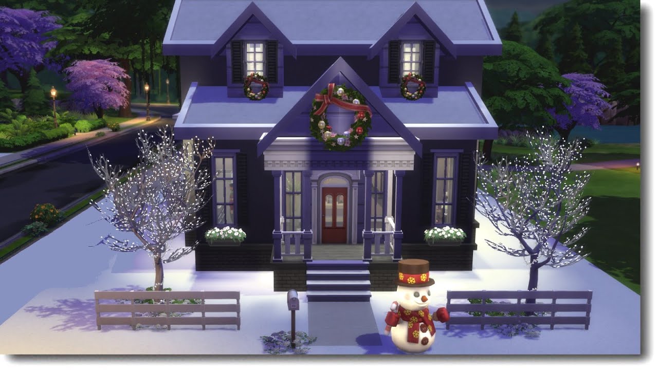WHITE CHRISTMAS | The Sims 4 Speed Build - YouTube