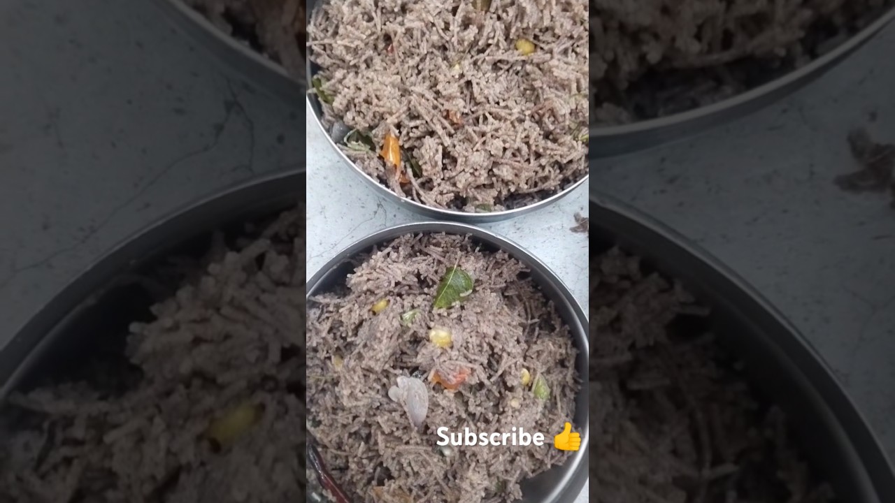 Healthy lunch box#ragi semiya with banana chips 👍😍 - YouTube