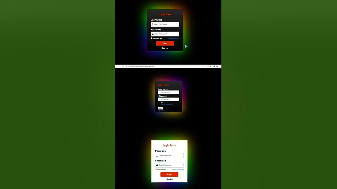 How To Design Animated Login Form Using Html Css Css Animation Informativeworld713