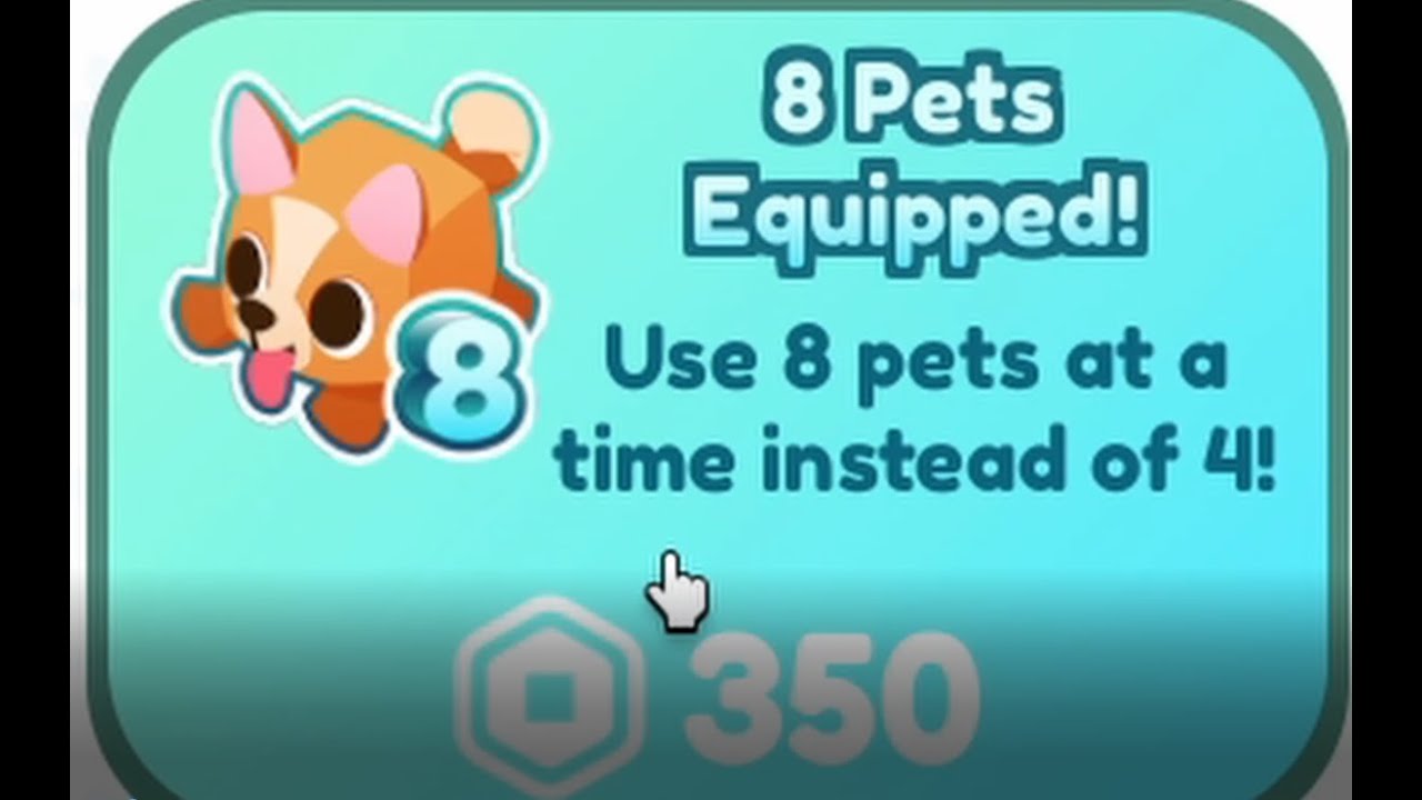 Roblox Pet Sim X: Buying the 8 pets gamepass! - YouTube