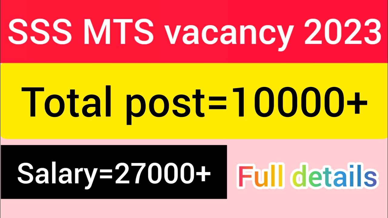 SSC MTS RECRUITMENT Vacancy 2023/ SSC MTS vacancy new update 2023.#ssc ...