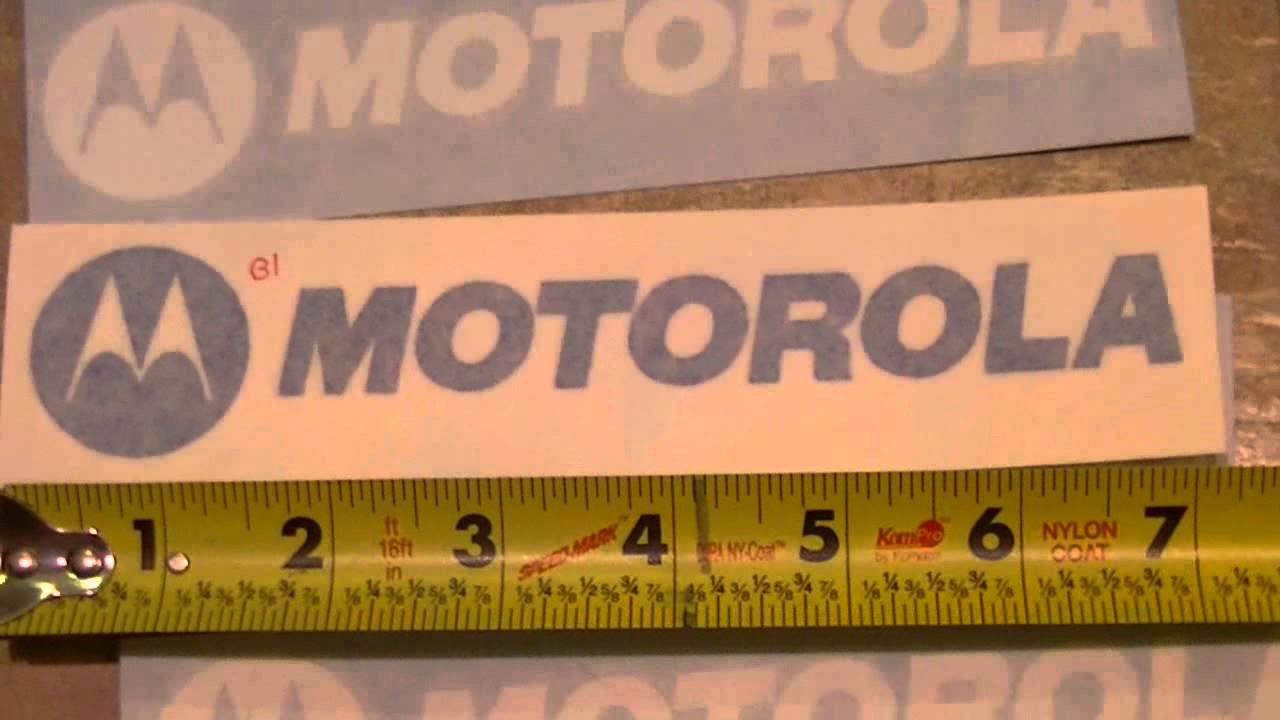 Motorola Custom Logo Stickers - Special Offer to My Youtube Buddies who ...