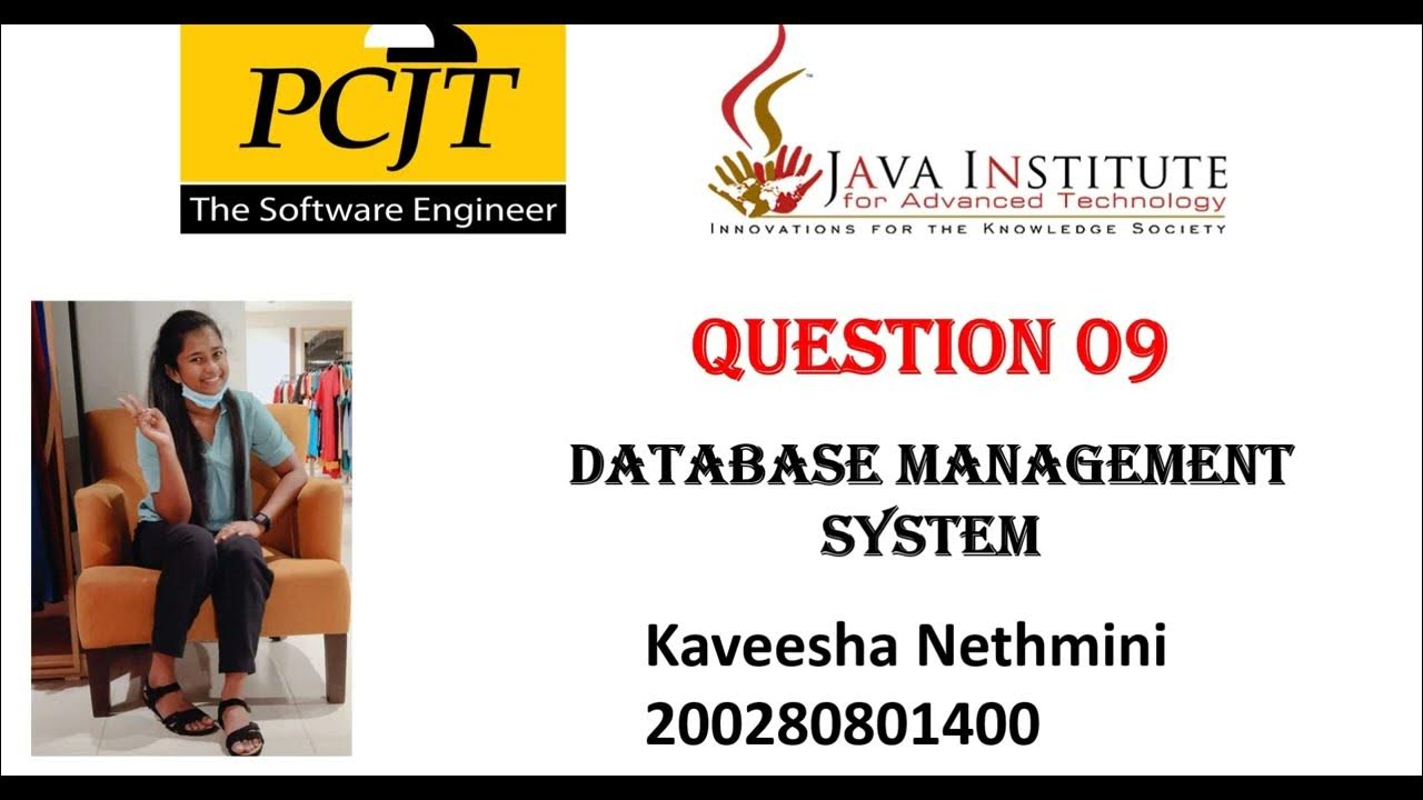 Data Base Task 09 |Search Query Statement to Find the Data | 1st Year | Java Institute - YouTube
