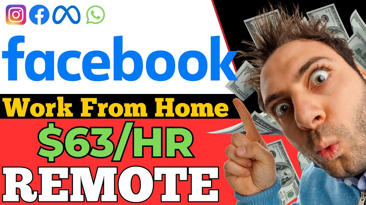 Facebook - Meta - Earn Money Online - REMOTE JOB - Work From Home - Job ...