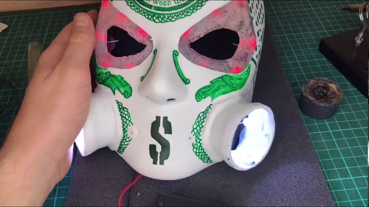 How to make light up in the mask? - YouTube