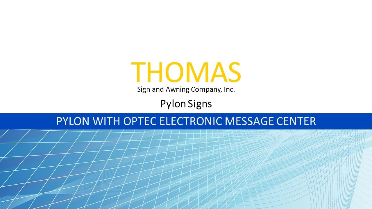 Pylon Sign Installation - YouTube