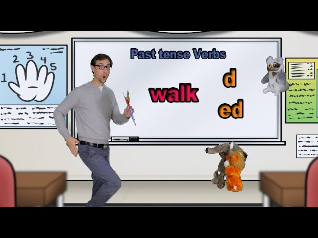 English Grammar Elementarytake The Pen Regular Verbs Past Tense
