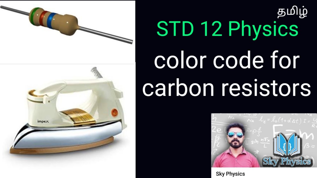 Carbon resistors||color code||Ln 2||current electricity||STD 12 Physics ...