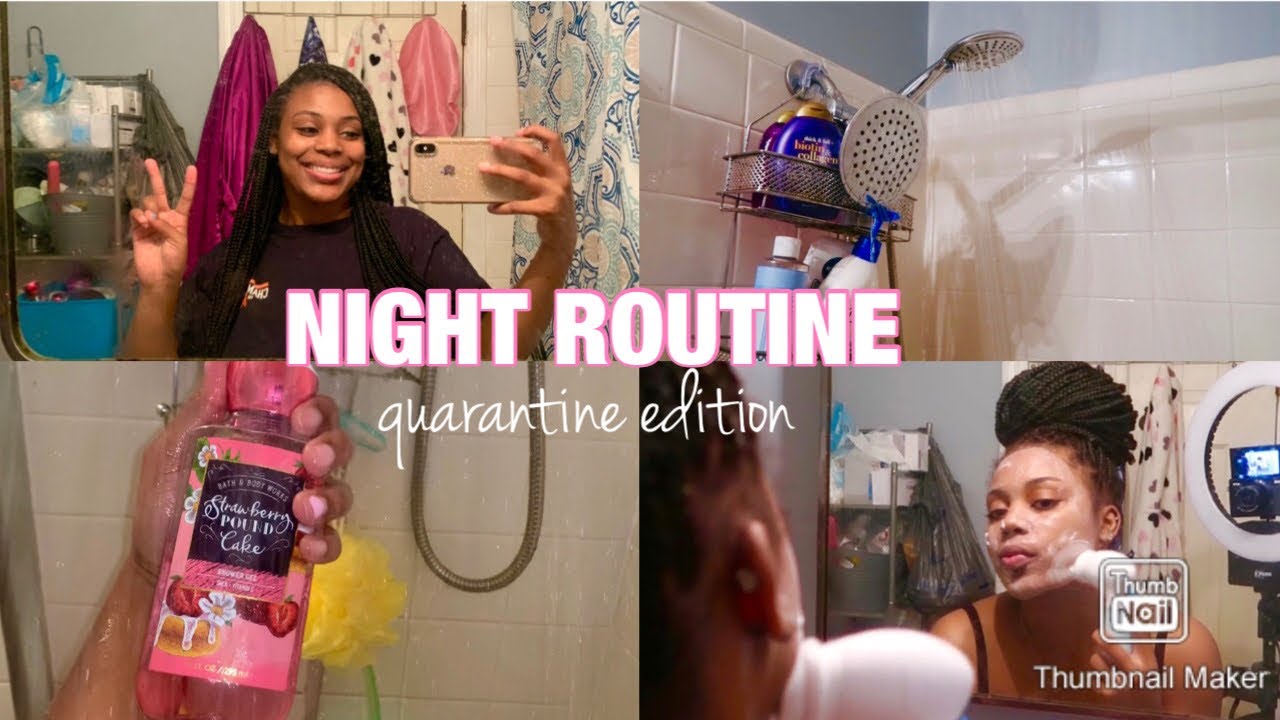 night routine * quarantine edition * | DeondraLynae - YouTube
