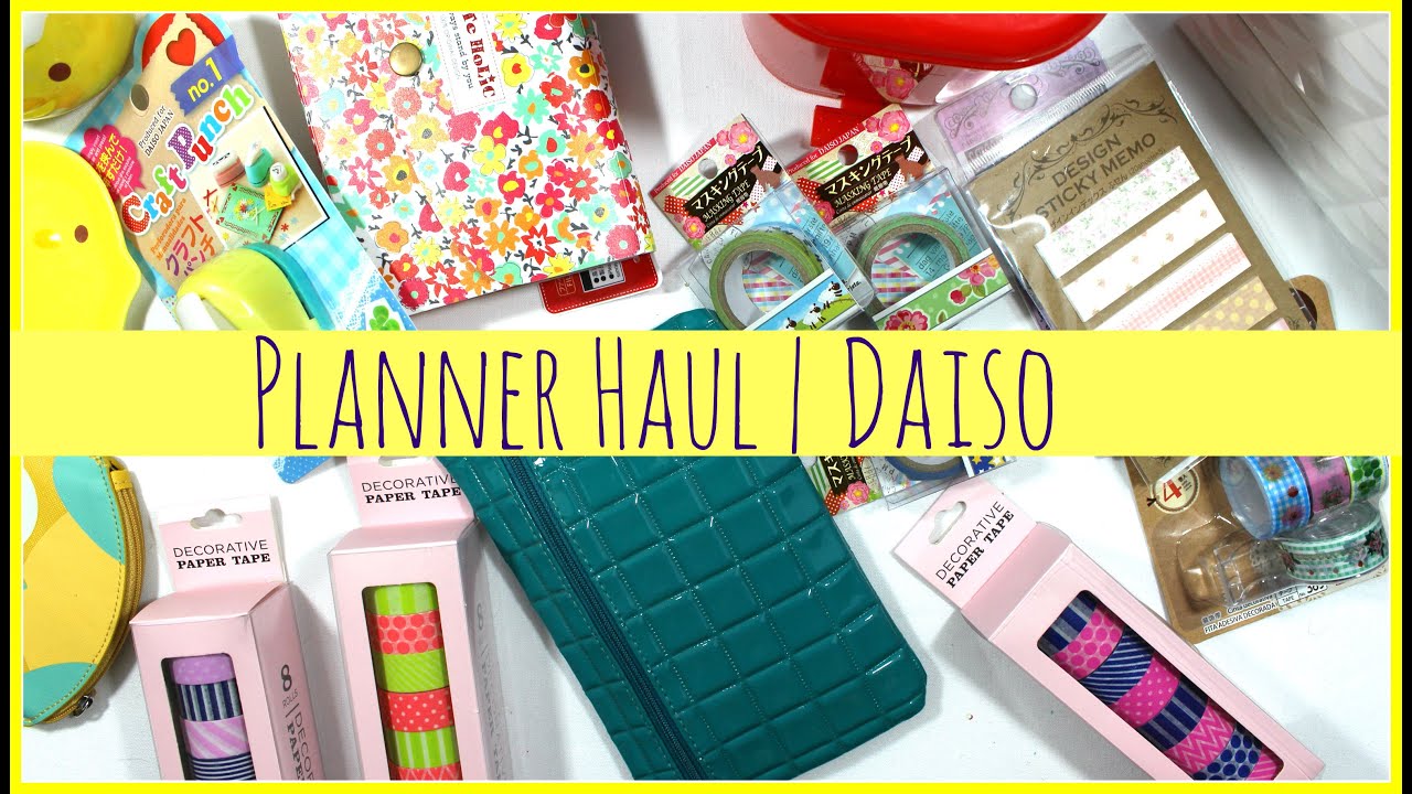 Planner Haul | Daiso - YouTube