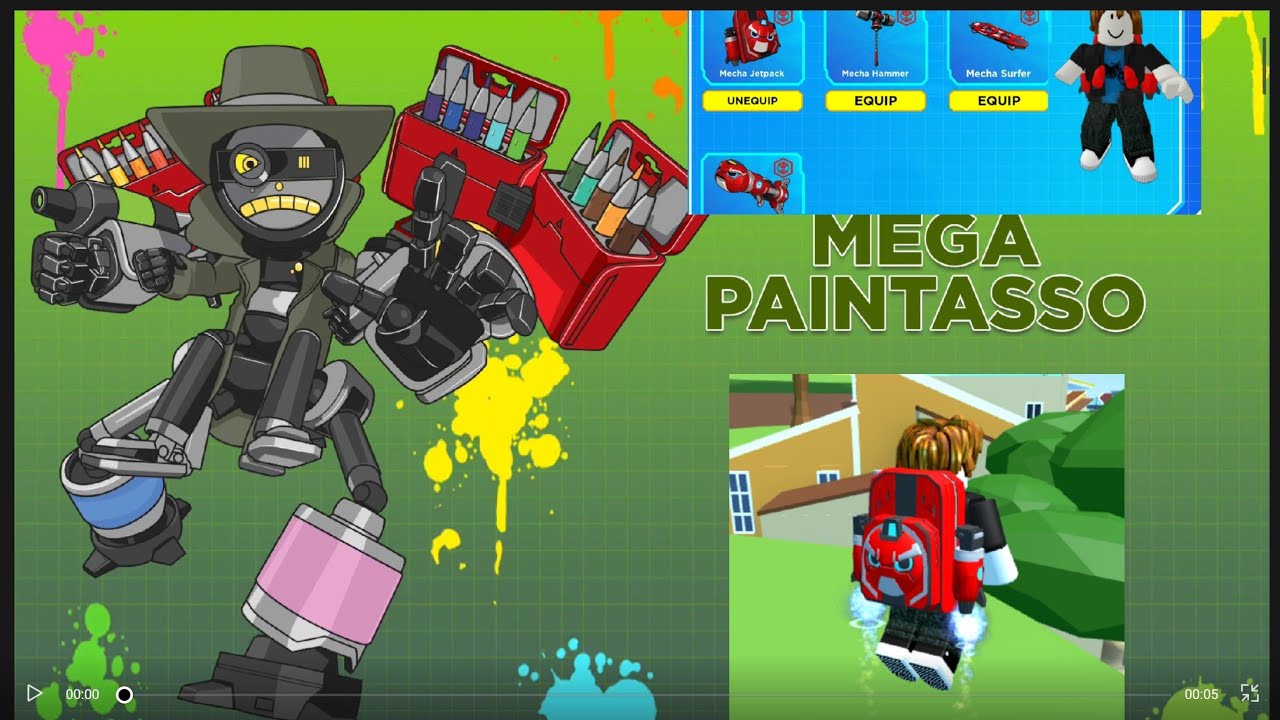Game Review: Roblox Mechamato VS Mega Paintasso. Menang dapat ...