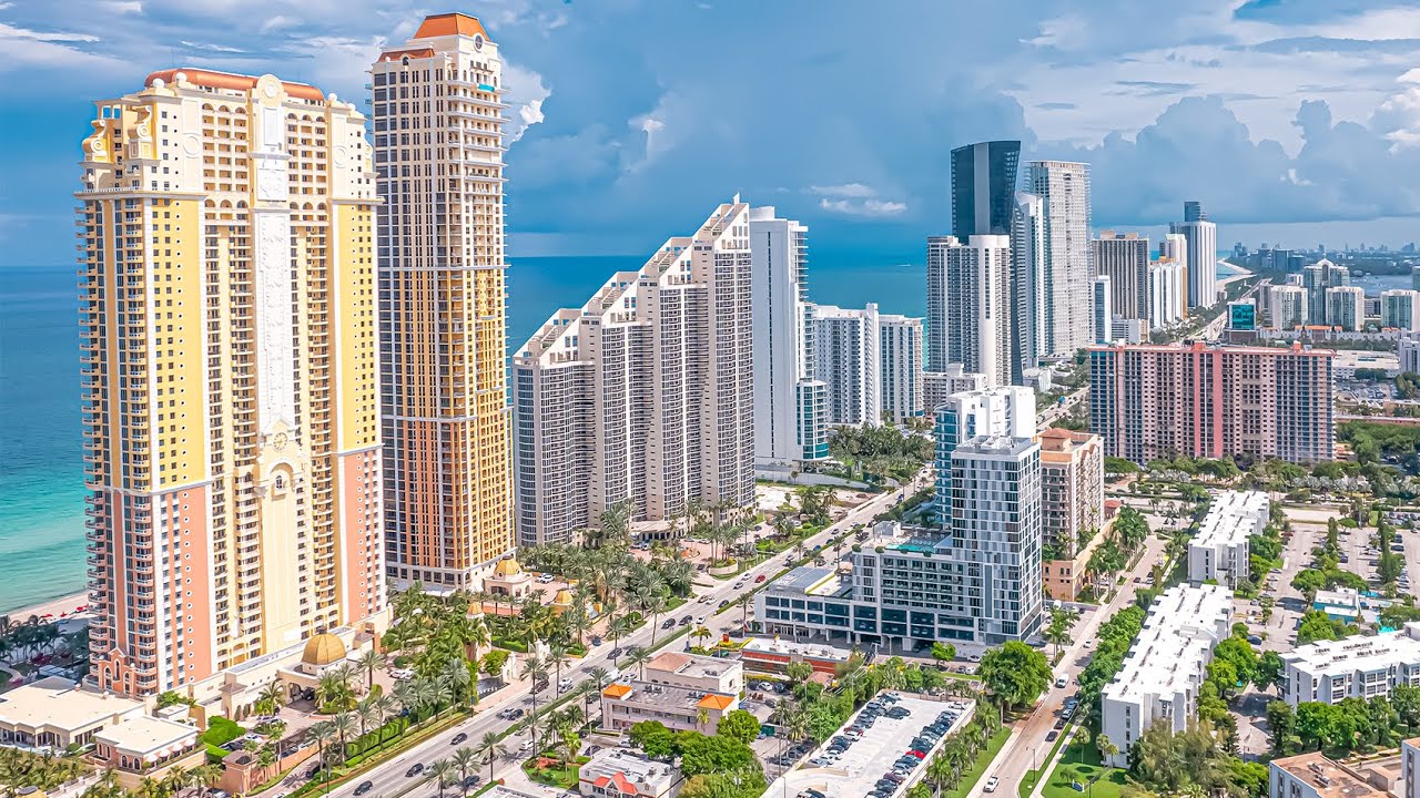 Sunny Isles Beach Florida. Miami Beach Florida 4K HDR Walking Tour ...