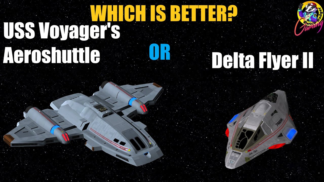 Voyager's Aeroshuttle Crew VS Delta Flyers Tom Paris - Star Trek Ship ...