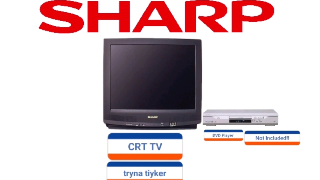 Sharp CRT TV and DVD PLAYER FOR THIS tryna tiyker FREE!!$$ - YouTube