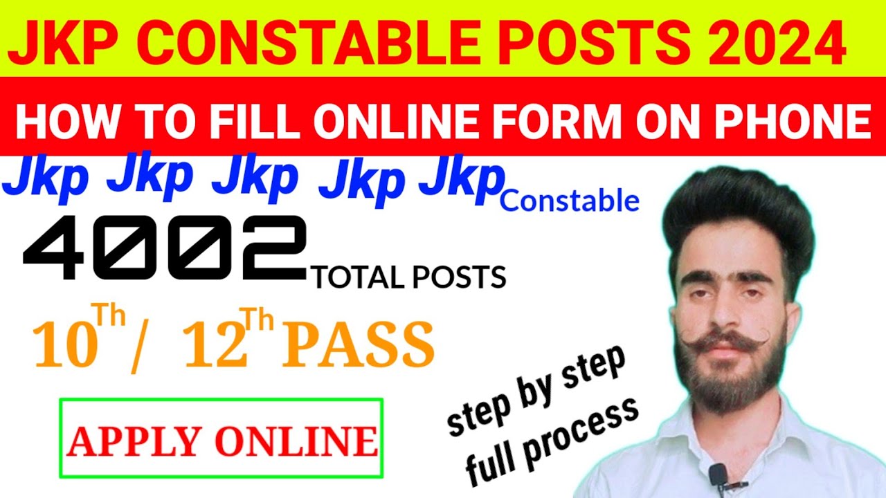 How to apply jkp constable recruitment 2024 - How to apply jkp ...