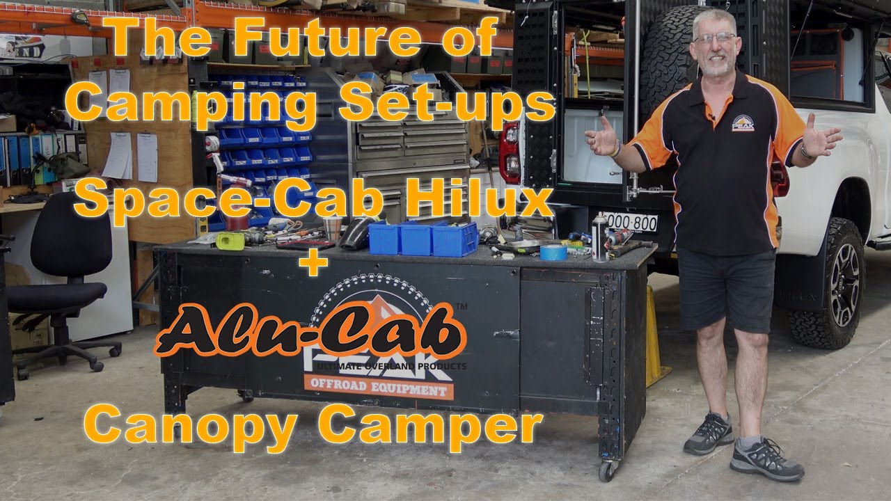 Space-Cab Toyota Hilux with the Alu-Cab Canopy Camper - YouTube