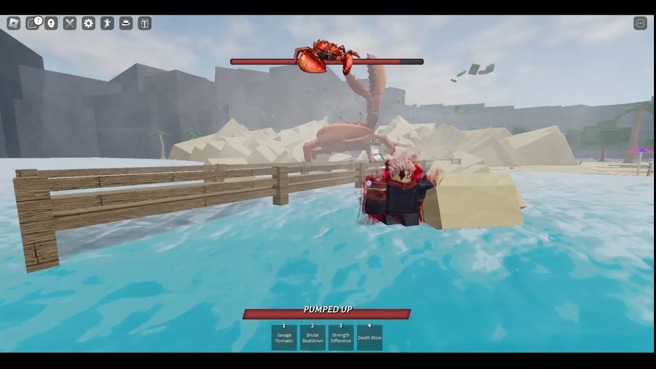 The Strongest Battlegrounds The Strongest Hero and Brutal Demon Vs Crab ...