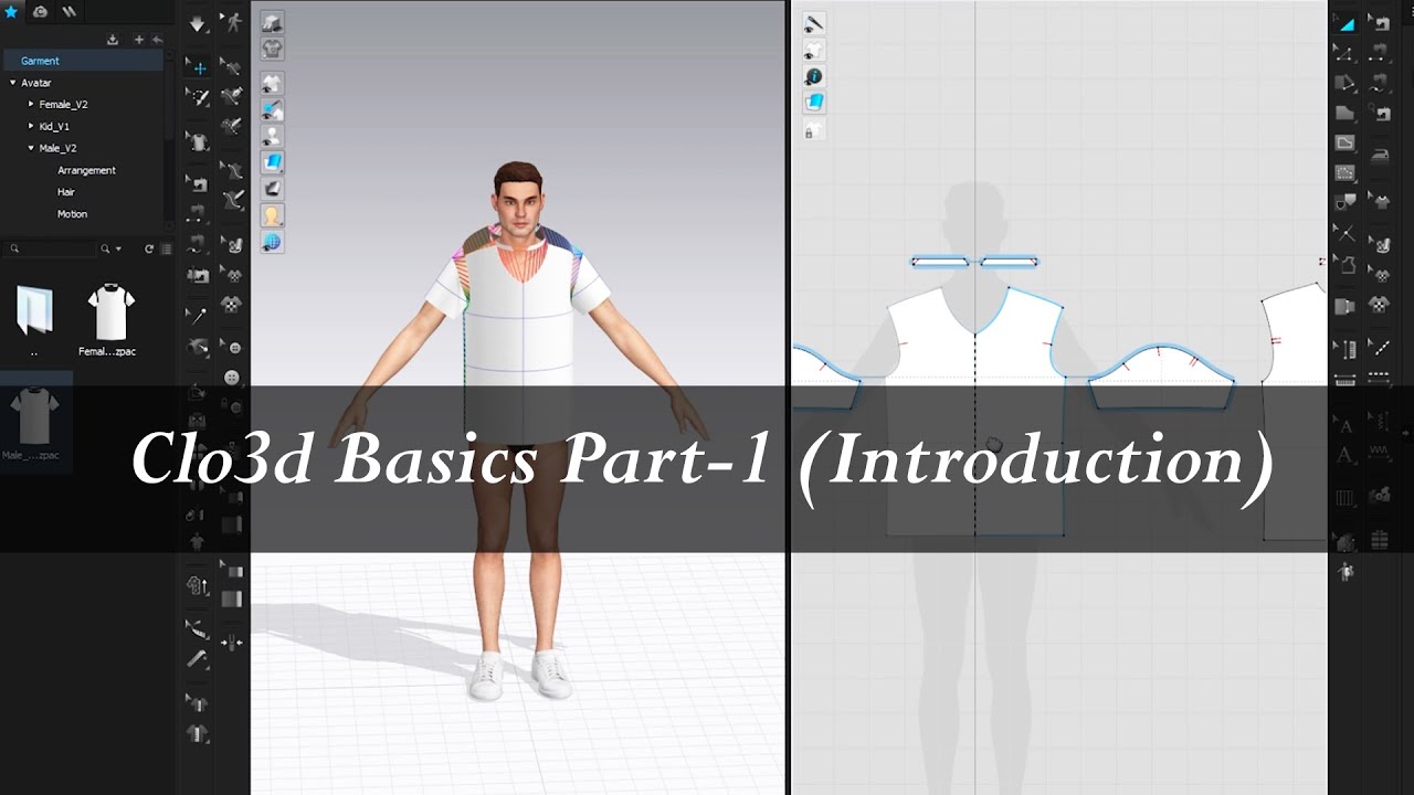 Learn clo3d basics part -1 - YouTube