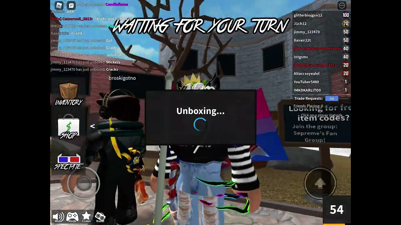 unboxing in supreme mm2 (i got CHROMA CANDLEFLAME) /roblox - YouTube