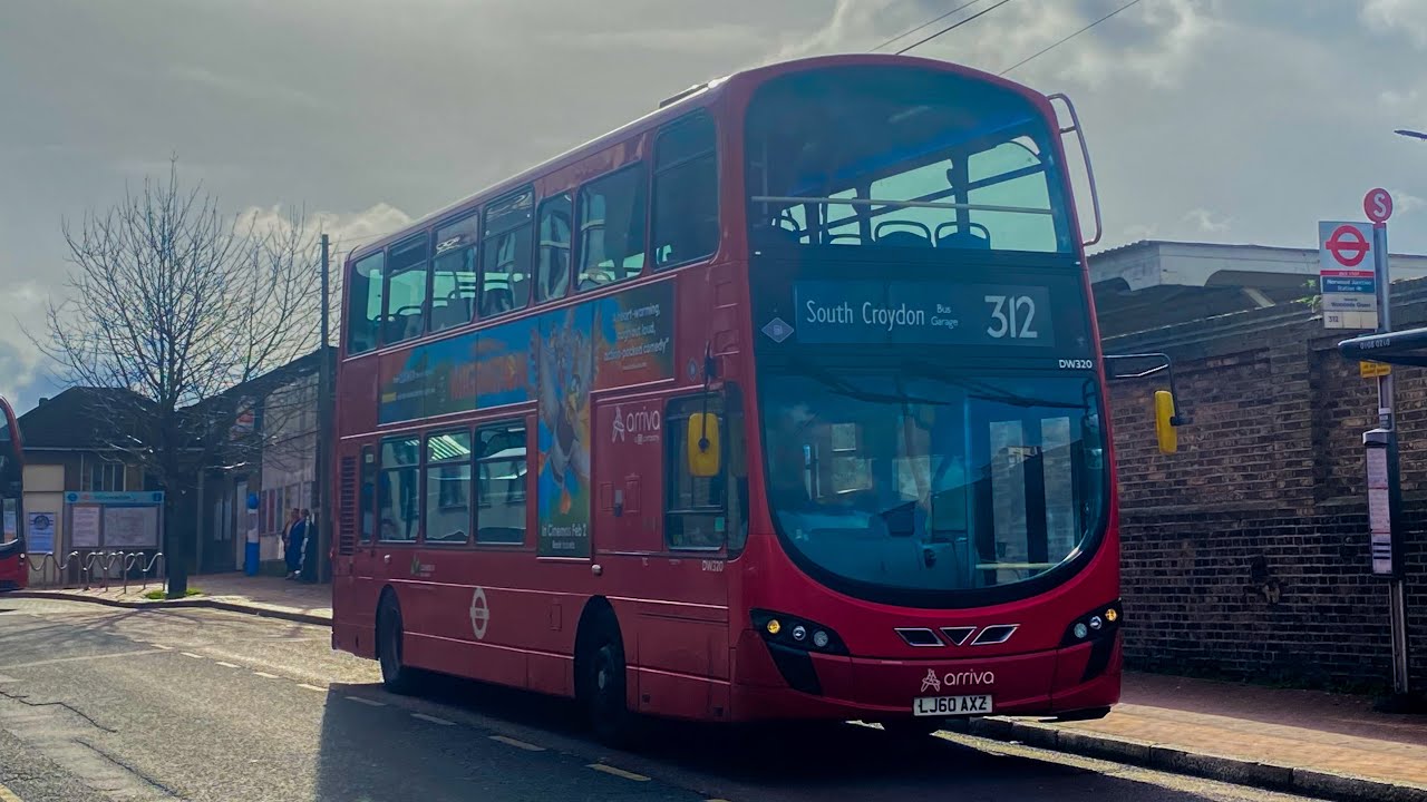 FULL ROUTE VISUAL | Arriva London Route 312 South Croydon To Norwood ...