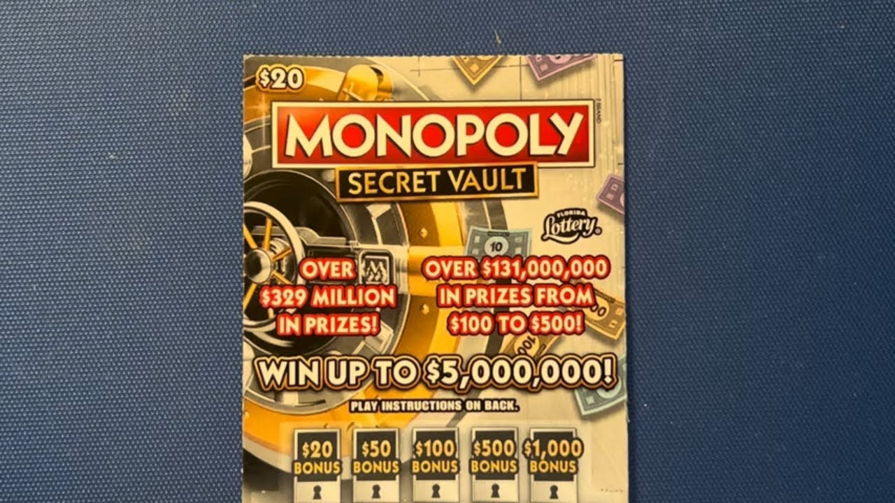 Florida Lottery introduces new Monopoly Secret Vault scratch-off games ...