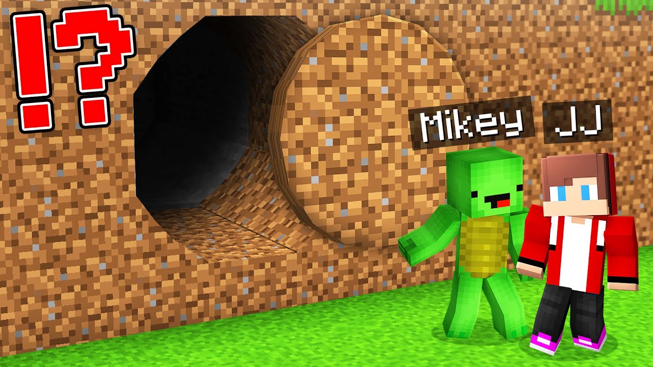 JJ and Mikey Found a ROUND SECRET PASSAGE in Minecraft Maizen! - YouTube