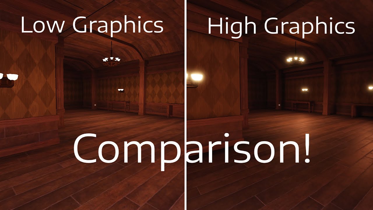 Roblox Doors Low Graphics Vs High Graphics Edition - YouTube