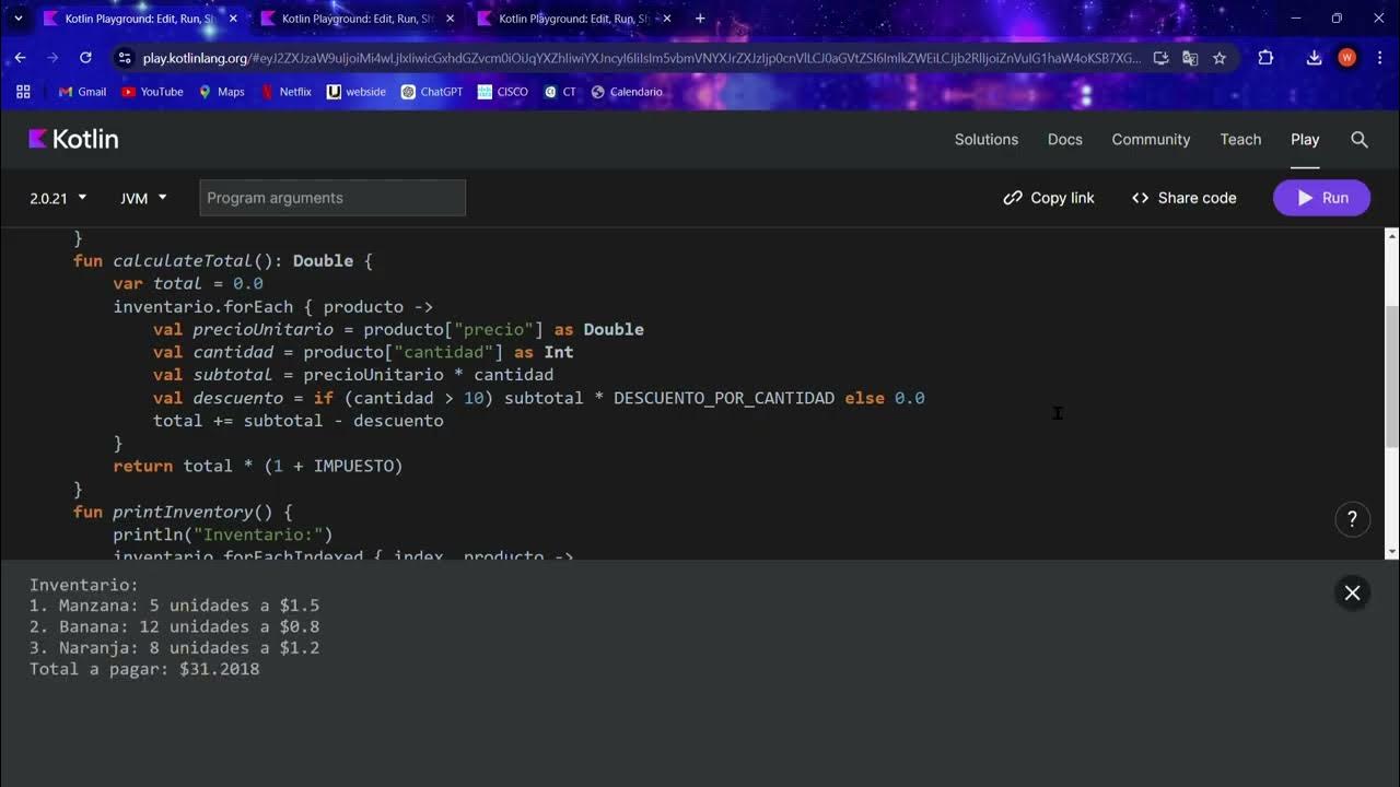 Kotlin Playground Edit, Run, Share Kotlin Code Online Google Chrome 2024 10 27 13 12 42 - YouTube