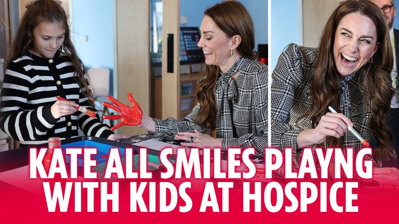 Princess Kate brings smiles as she chats and plays with children at ...