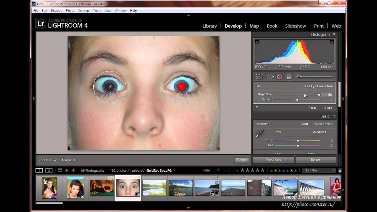 04 26 Инструмент Red Eye Reduction - YouTube