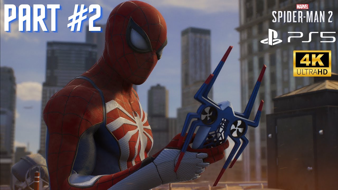 SPIDER MAN 2 | Part 2 | Spidey builds Spidey Drone | PS5 Gameplay ...