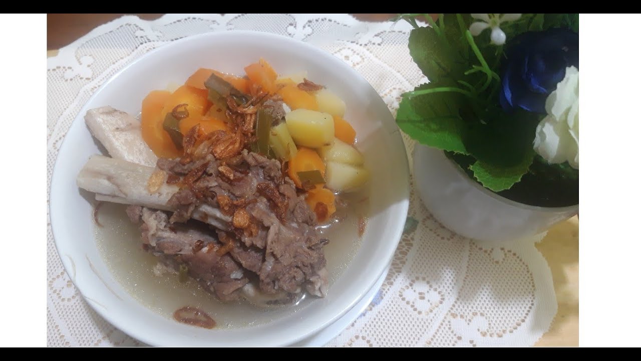 SOP IGA SAPI UNTUK MENINGKATKAN DAYA TAHAN IMUN | BEEF RIBS SOUP RECIPE ...
