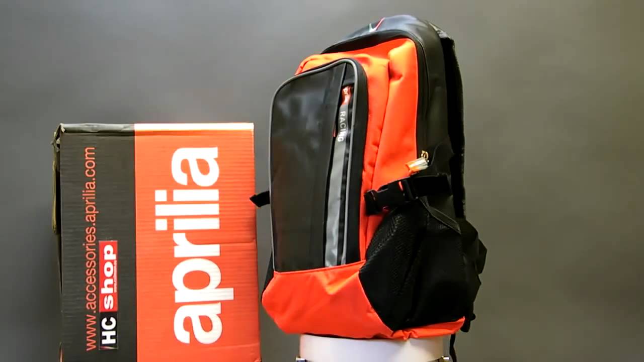 Aprilia Rucksack Racing Bekleidung new collection 2012 - YouTube