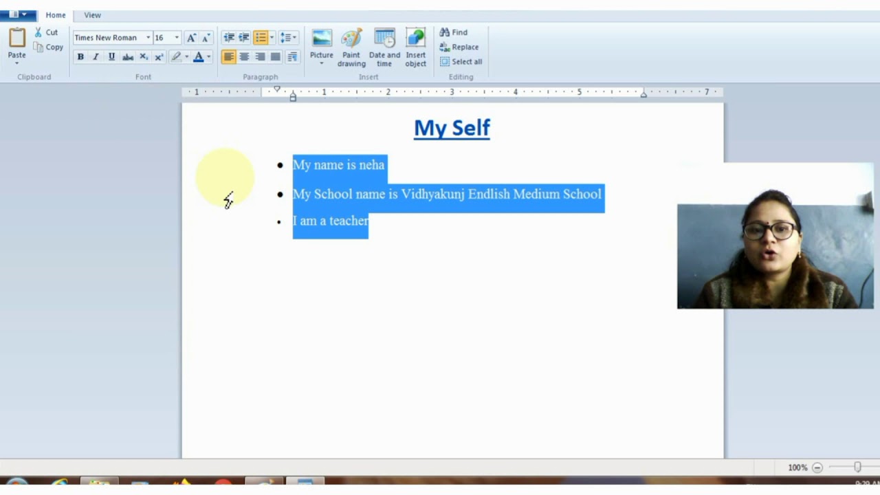FORMATTING WITH WORDPAD YouTube FORMATTING WITH WORDPAD YouTube