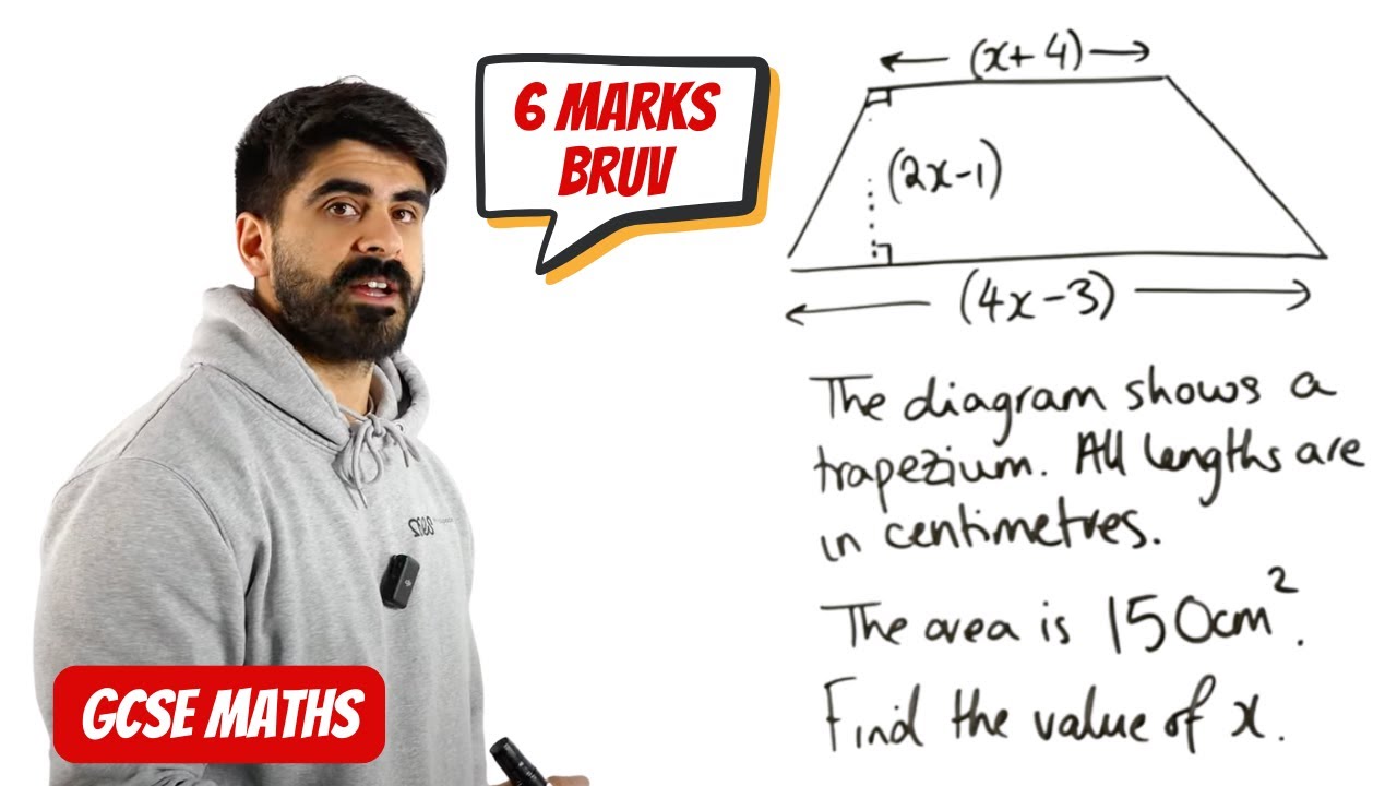 CHEEKY 6 Mark Quadratic Trapezium Question | GCSE Maths - YouTube