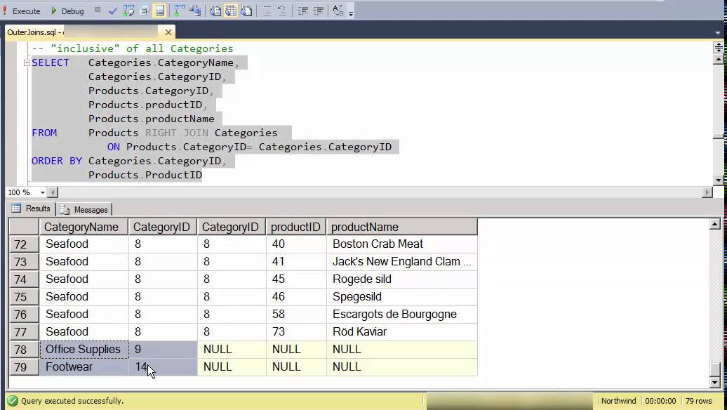 Introduction to Outer Joins - YouTube