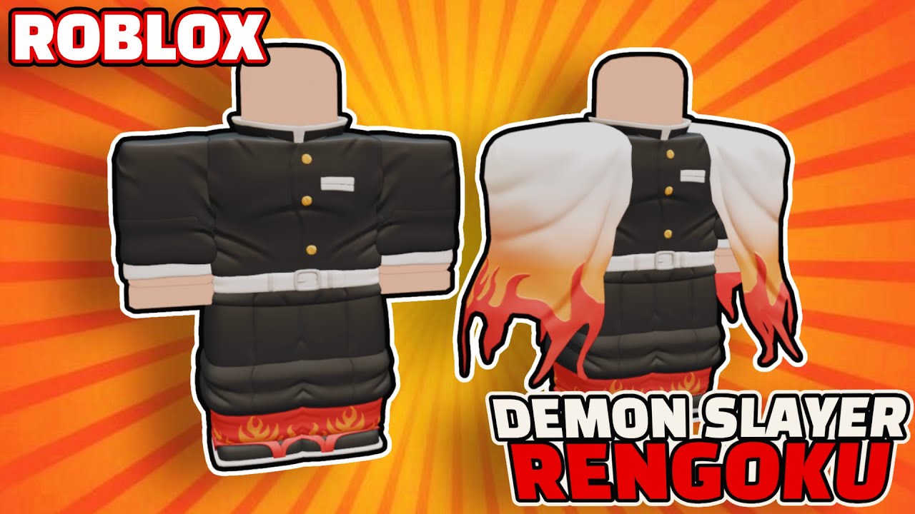 Roblox - Making Rengoku's Outfit from Demon Slayer in Blender! - YouTube