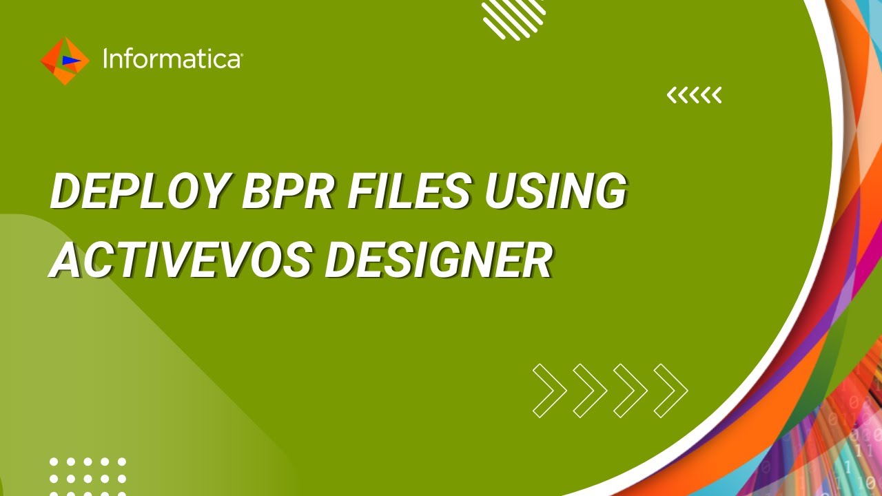 How to deploy BPR files using ActiveVOS Designer - YouTube