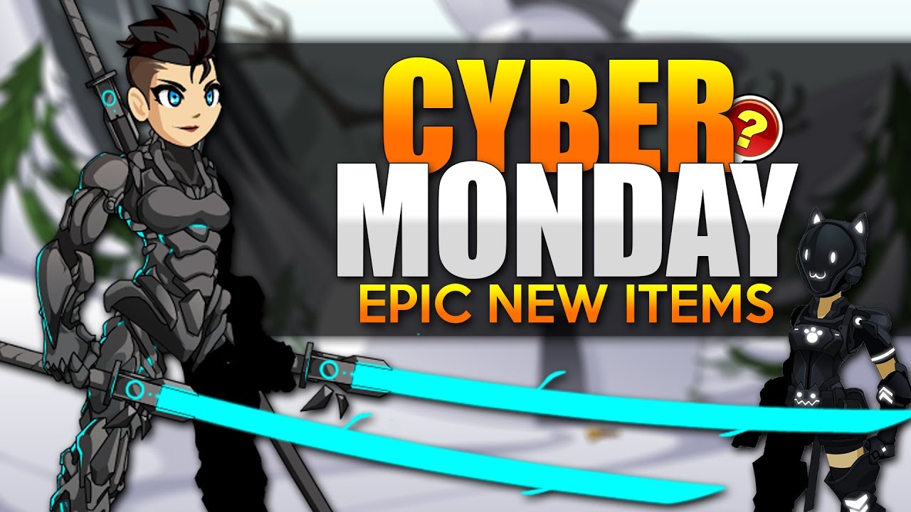CYBER MONDAY EPIC NEW ITEMS - AQW AdventureQuest Worlds - YouTube