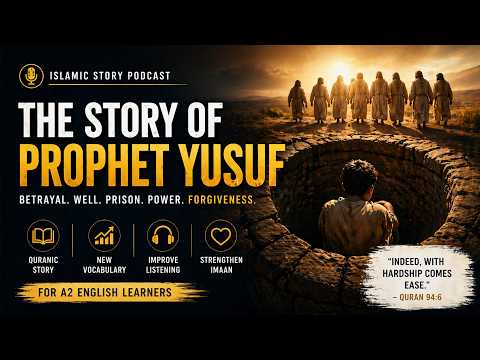 Learn English with Quran  Story of Prophet Yusuf A2 Listening Podcast