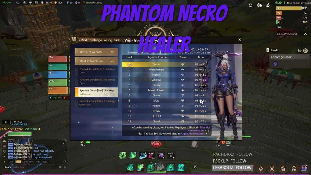 Rank 1 Synthesis Doctor Elite Challenge - Phantom Necro Heal ...