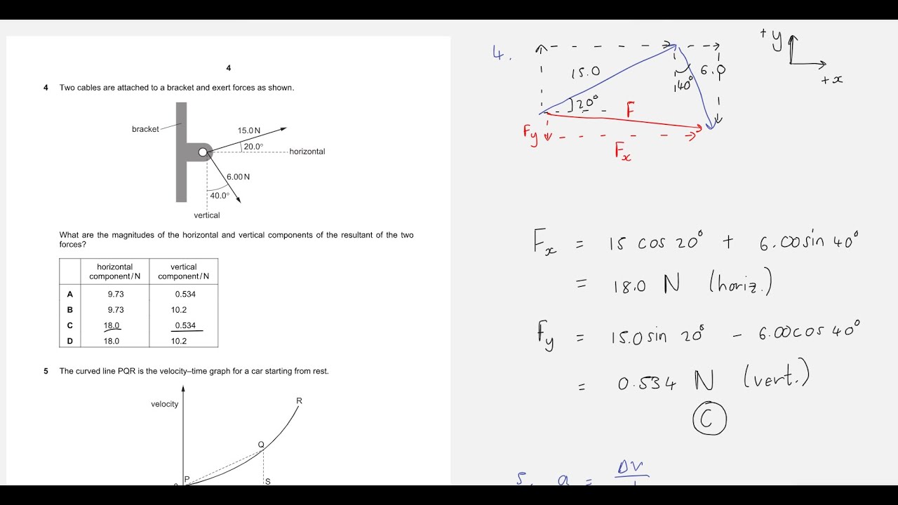 Solved - CAIE AS Physics - Paper 1/1 - May/June 2022 - YouTube